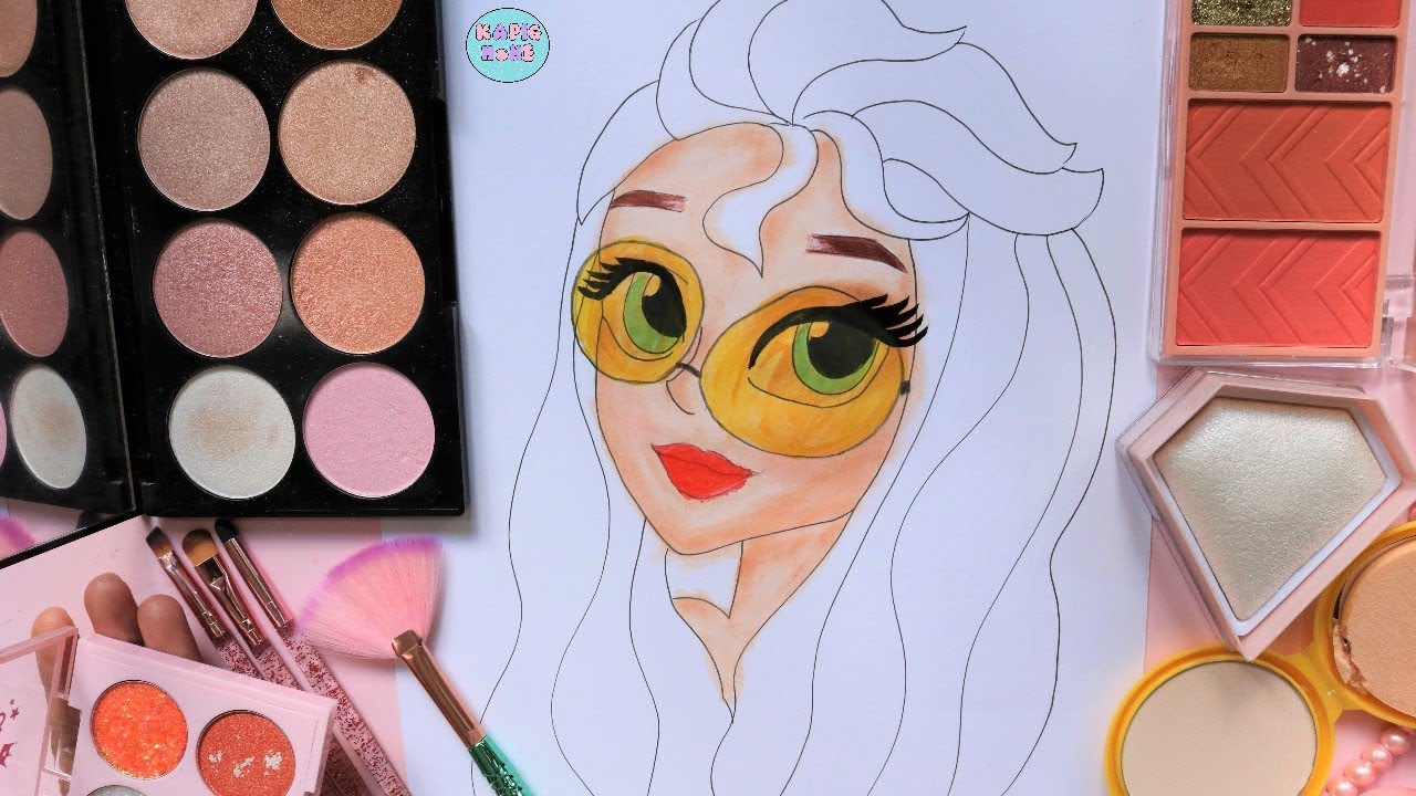 Paper doll handmade makeup crafts DIY - YouTube