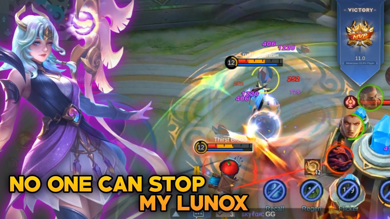 LUNOX GAMEPLAY 2021 | LUNOX BEST BUILD AND EMBLEM 2021 | TOP GLOBAL ...
