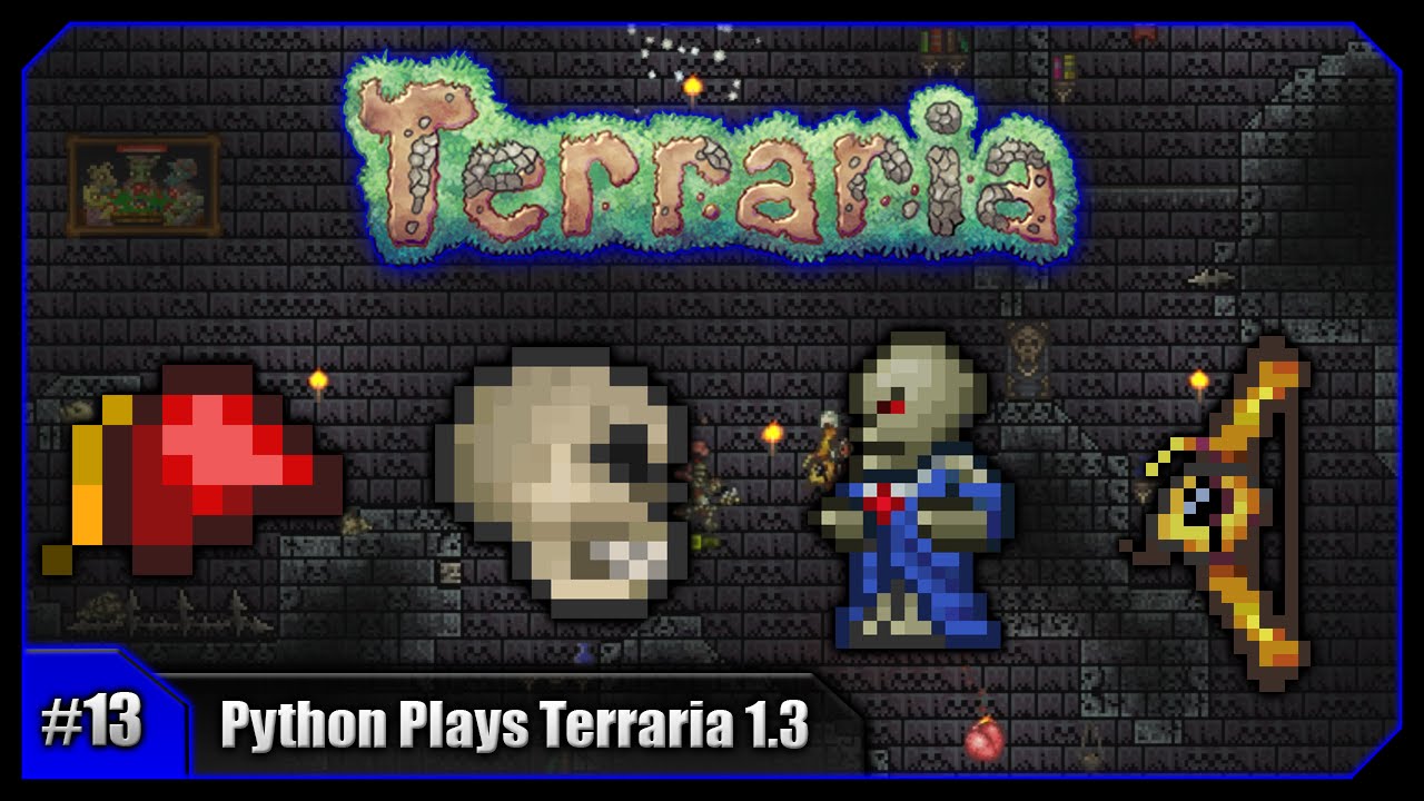 Python Plays Terraria || Skeletron, The Dungeon & The Fez! || Terraria ...
