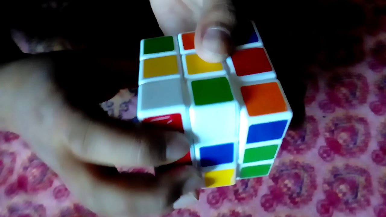 How to make rubiks cube one face - YouTube