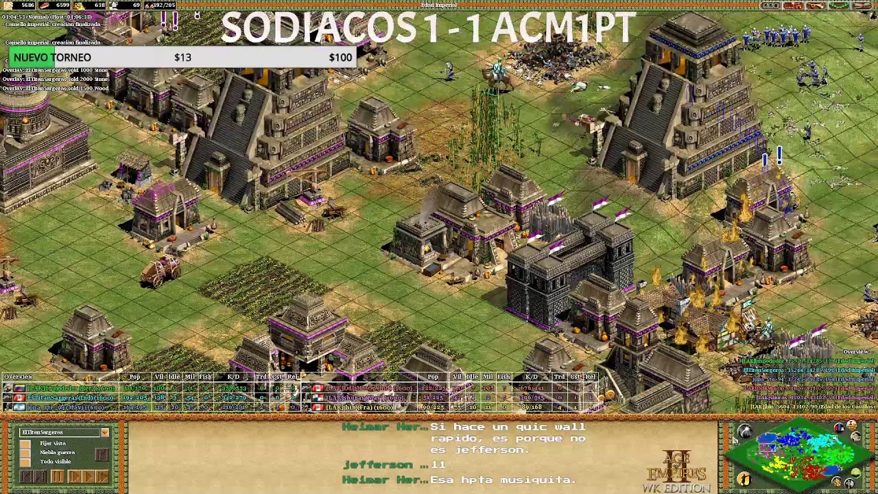 TORNEO LA VENGANZA LAK - LOS SODIACOS VS ACM1PT - YouTube