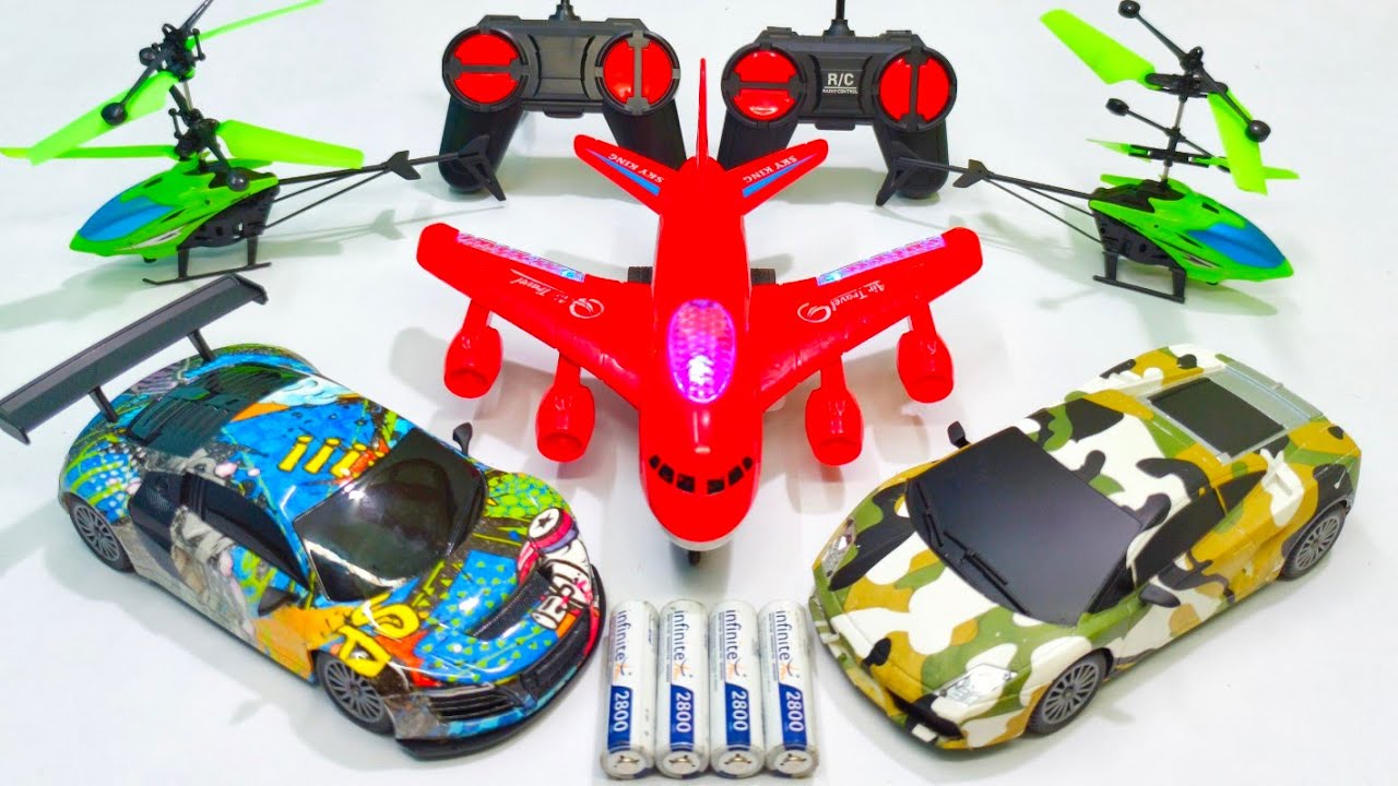 Radio Control Airbus A380 and Remote Control Racing Car Unboxing ...