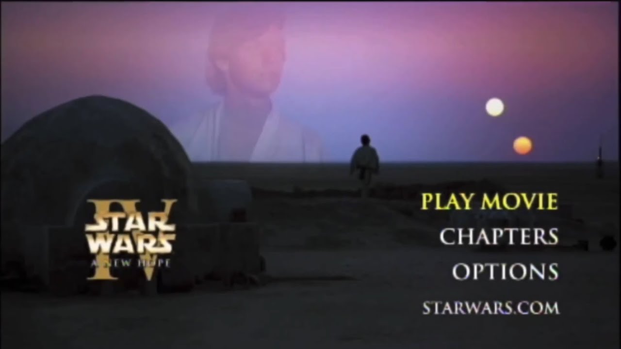 Star Wars IV A New Hope (1977) DVD Main Menu I - YouTube