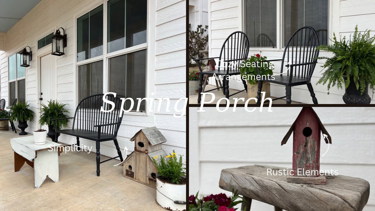 Rustic Front Porches Spring Spring Inspired Porch Decor She Holds