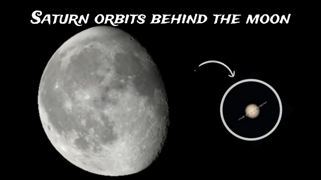 Saturn Orbits Behind the Moon Timelapse - YouTube