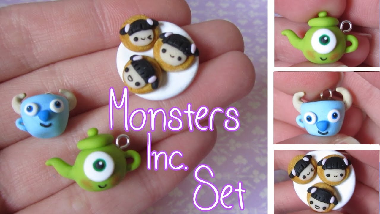 Clay Story Collab: Monsters Inc. Teacup, Teapot & Cookies Tutorial ...