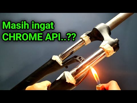 Masih banyak yang belum tau..! Penggunaan tehnik chrome api/bakar di besi yang berkarat - YouTube