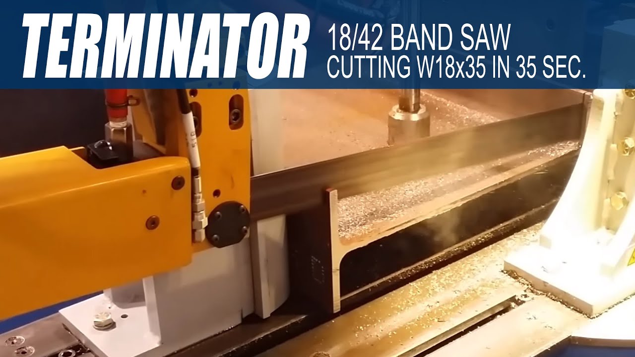 Terminator DCM 1842 Cuts Through W18x35 Beam in 35 Seconds - YouTube