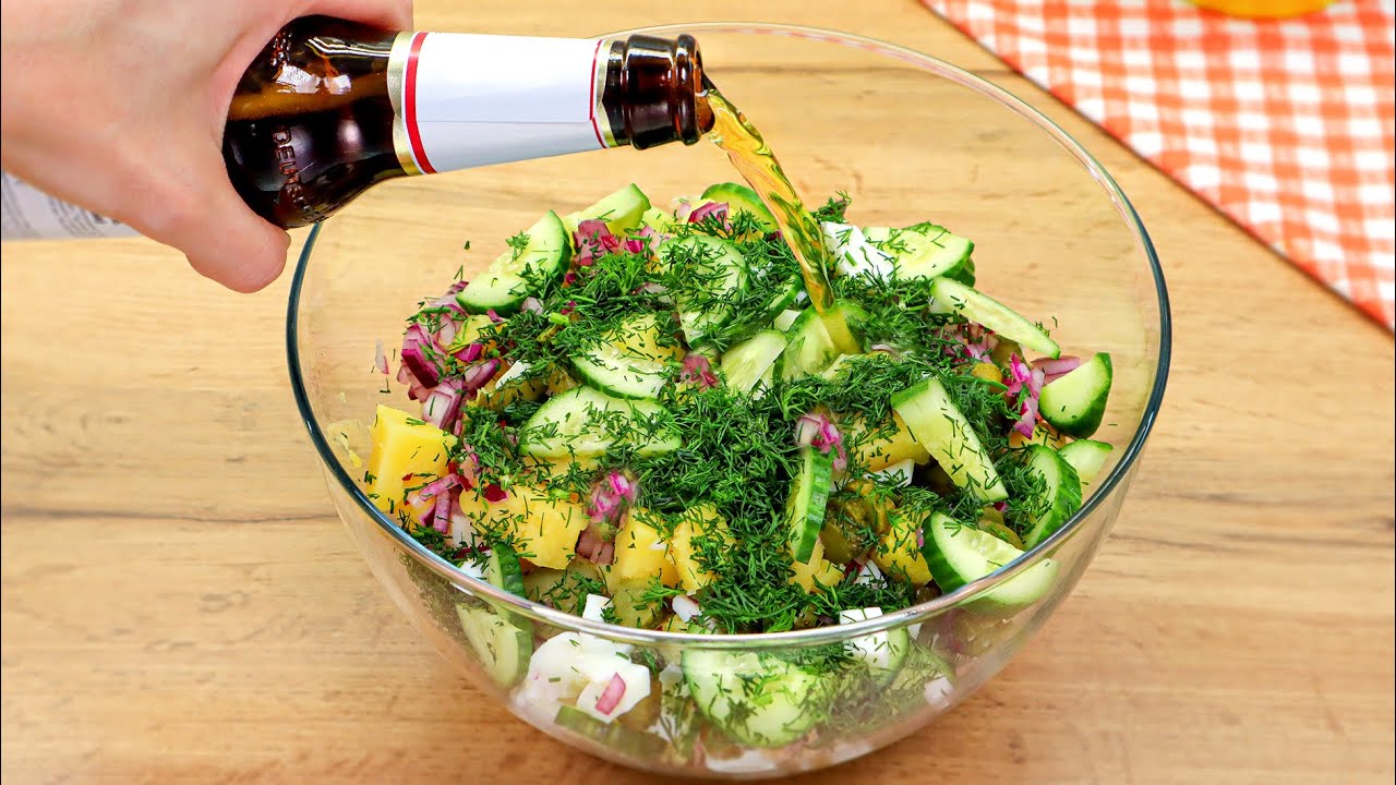 Der leckerste deutsche Salat! Dieser Salat ist so lecker, dass Sie ihn ...