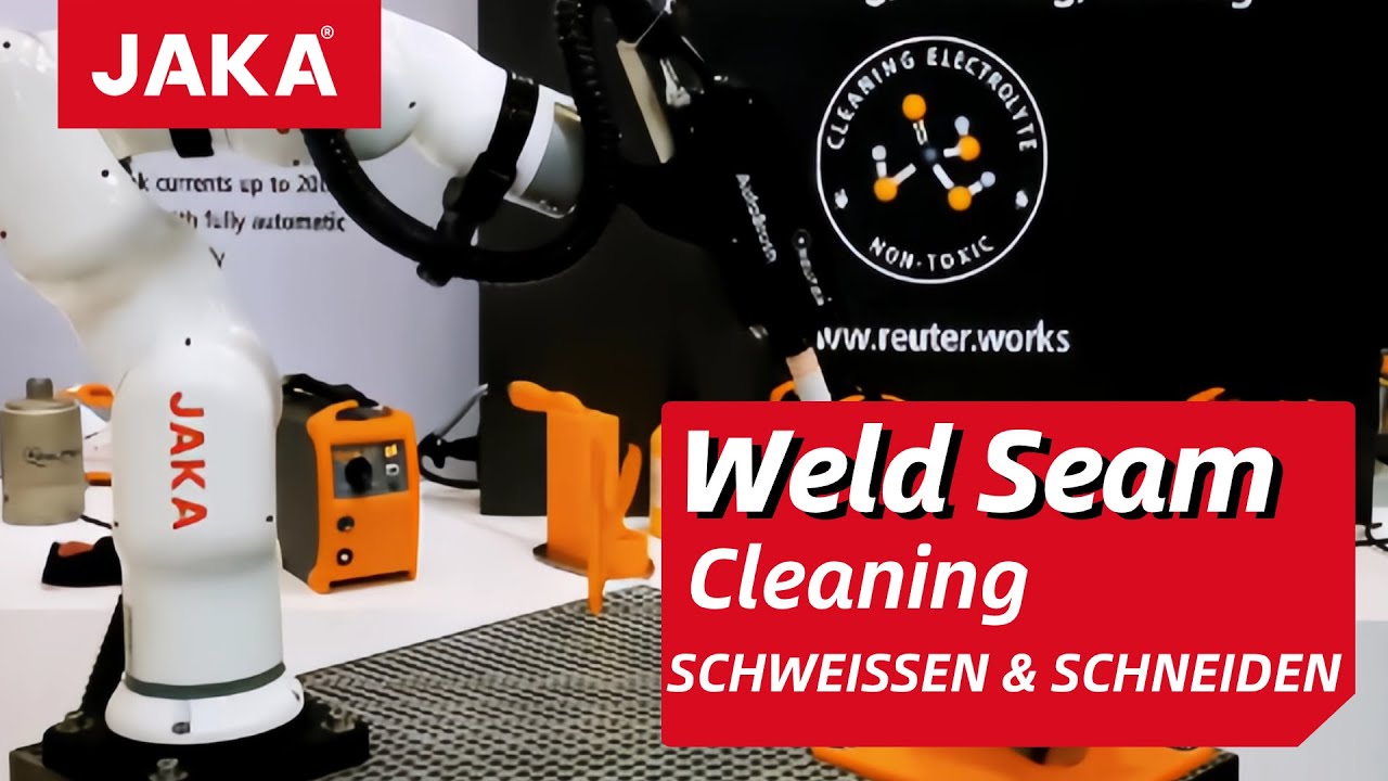 Weld Seam Cleaning: JAKA Cobot at Essen Welding & Cutting Fair 2023 ...