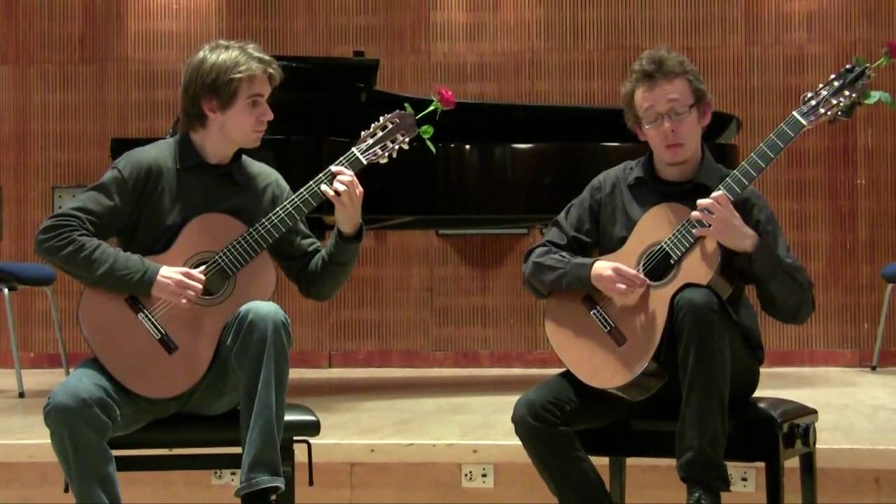 Tango Suite for two guitars - Allegro - Astor Piazzolla - played by ...