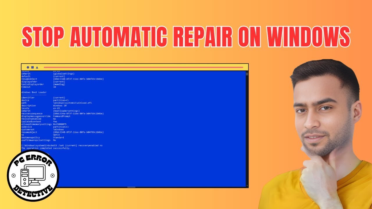 How to Stop Automatic Repair on Windows 10 - YouTube