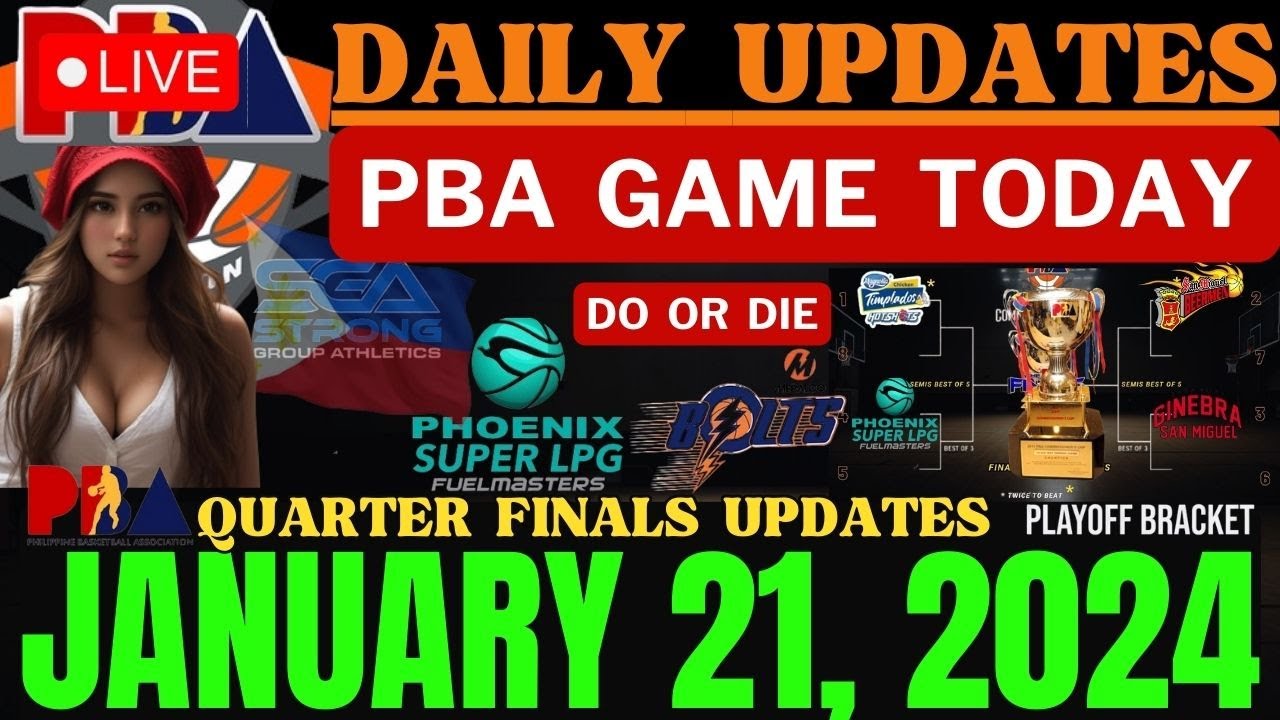 pba schedule today as of january 21, 2024 | pba quarterfinals | pba ...