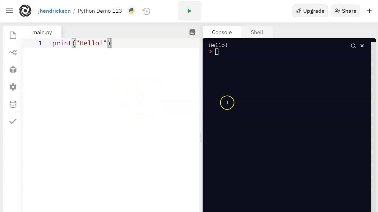 Shasta College - CIS 2 - REPL.IT Introduction for Python - YouTube
