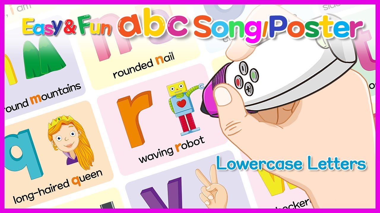 Easy & Fun abc Poster | Lowercase Letters | Easy & Fun abc Song - YouTube