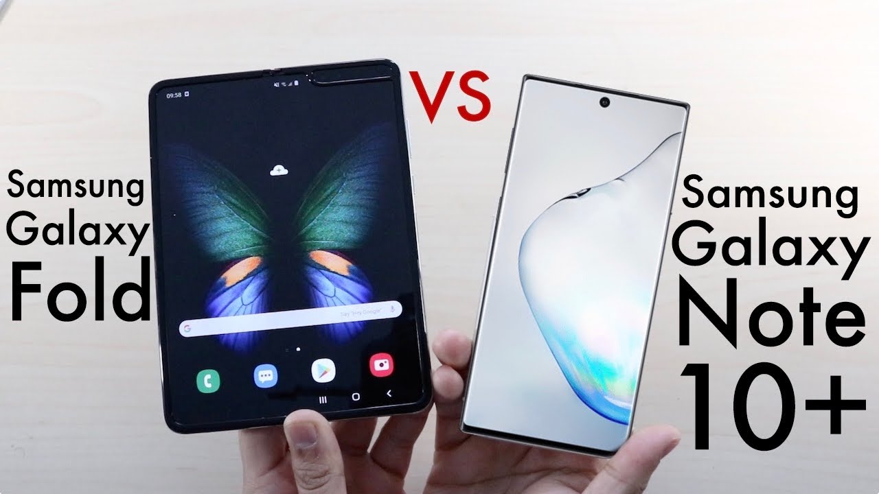 Samsung Galaxy Fold Vs Samsung Galaxy Note 10+! (Comparison) (Review ...