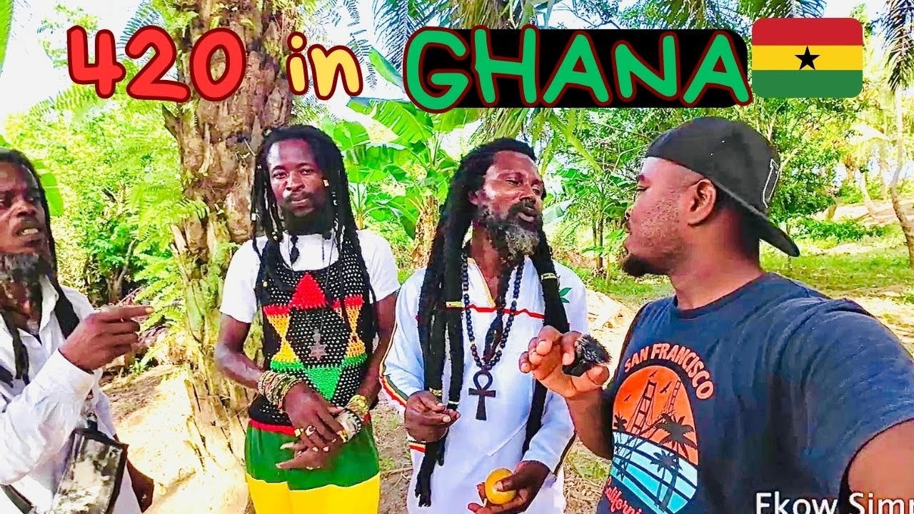 420 in GHANA🇬🇭 | Nyahbinghi Chanting and Drumming with Rastas - YouTube