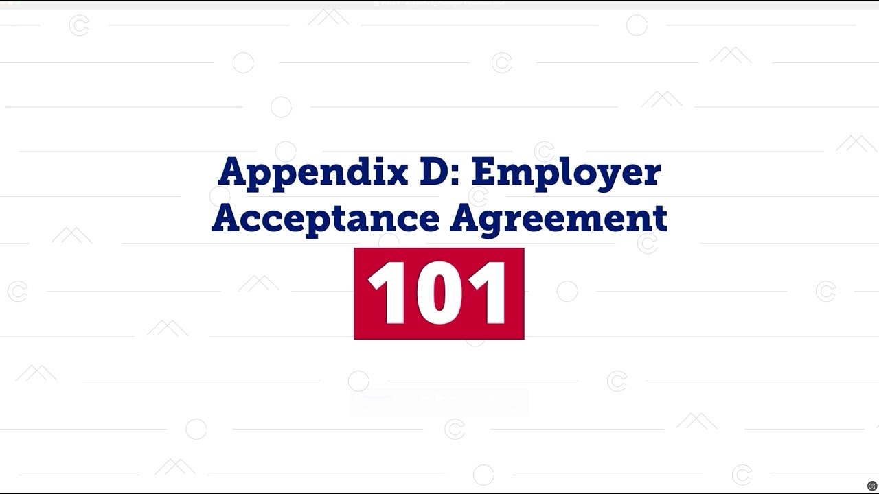 Appendix D: Employer Acceptance Agreement - YouTube