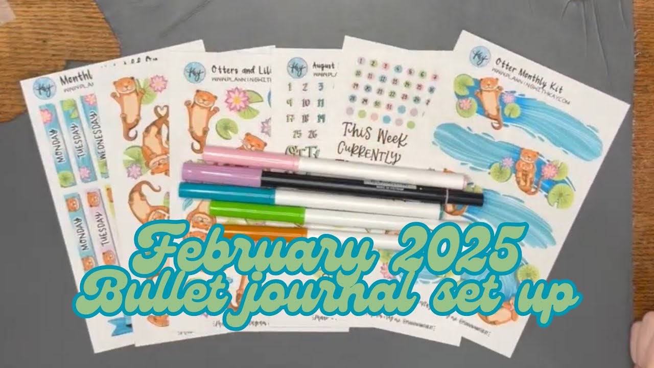 February Bullet Journal Set Up - YouTube