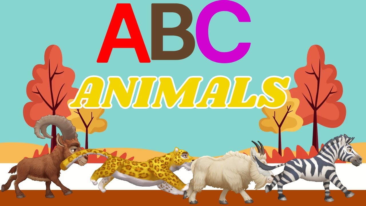 ABC Animals | Alphabets Animals nursery rhyme - YouTube