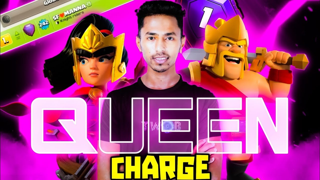 best queen charge attack by @clashwithmanna #clashofclans #clashroyale ...