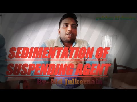 Determination sedimentation volume with effect of different suspending ...