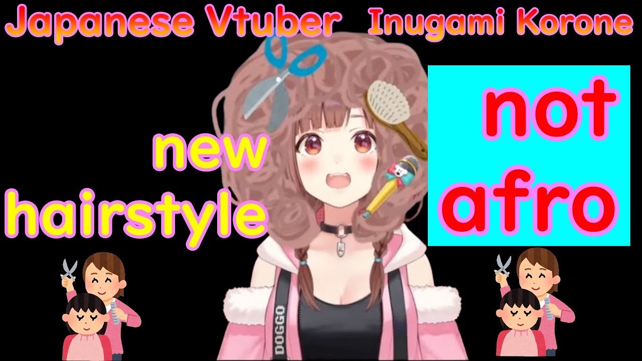 Inugami Korone reveals her new hairstyle - YouTube
