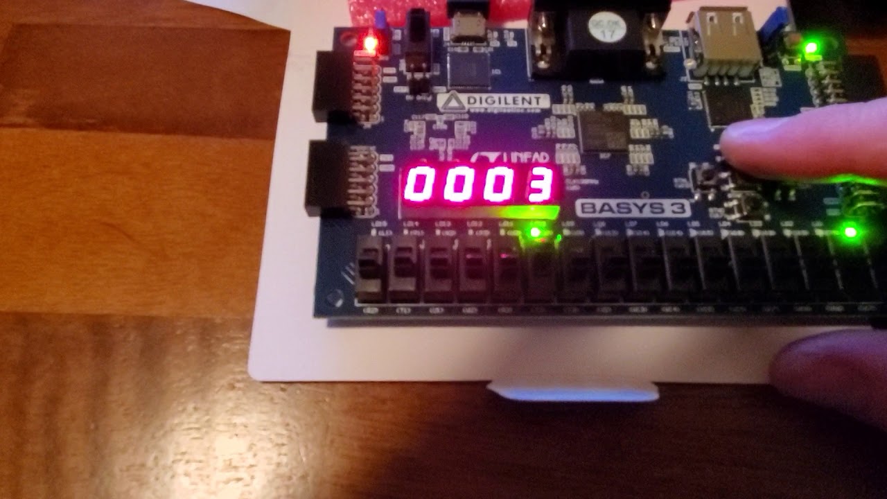 Basys3 Abacus FPGA - YouTube