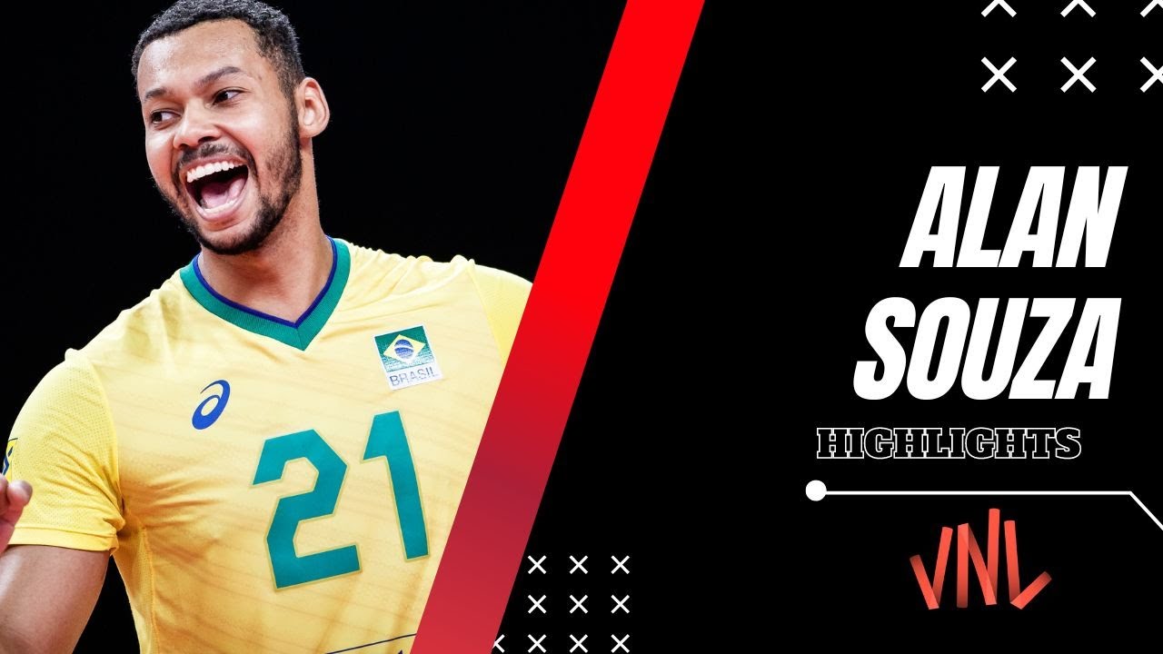 Alan Souza HIGHLIGHTS | Brazil 🇧🇷 🆚 Serbia 🇷🇸 | Men's Volleyball VNL ...