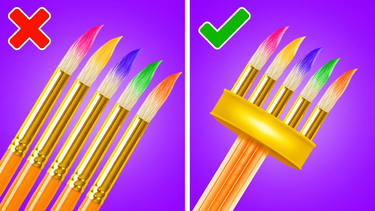 Creative Art Hacks for Beginner Drawers and Painters 🎨 - YouTube