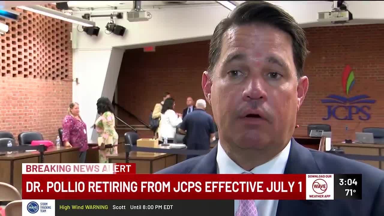 JCPS Superintendent Dr. Marty Pollio announces retirement - YouTube