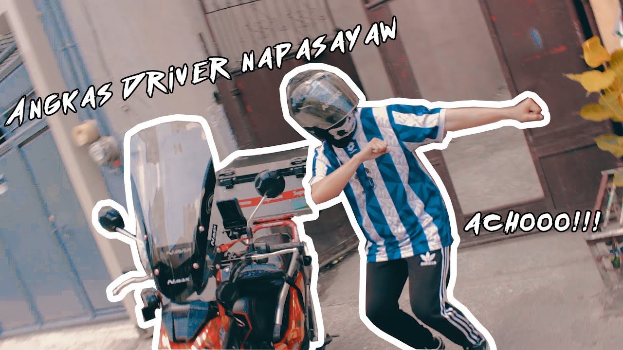 Angkas Driver napasayaw bago bumiyahe - YouTube