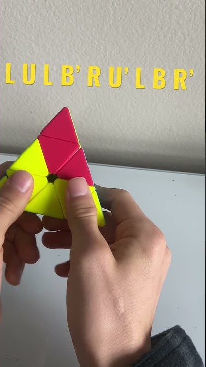 How To do a checkerboard pattern on a pyraminx | #shorts - YouTube