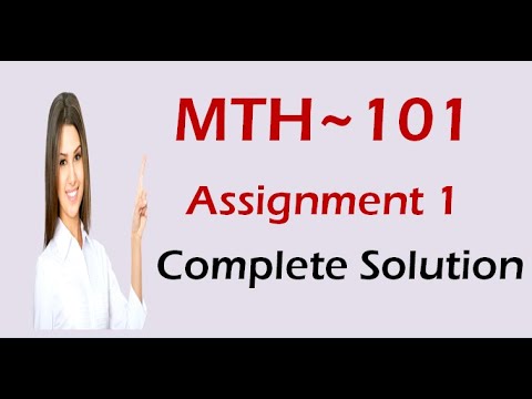 MTH101 Assignment 1 Solution 2020 ll VU Learning ll MTH101 Assignment 1 Solution Spring 2020 ...