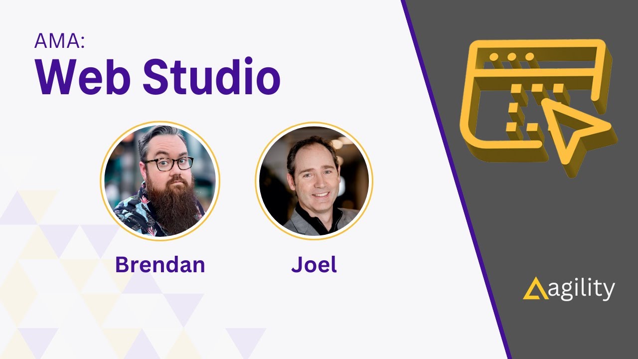 📢 AMA: The 'Agility CMS Web Studio' Edition - YouTube