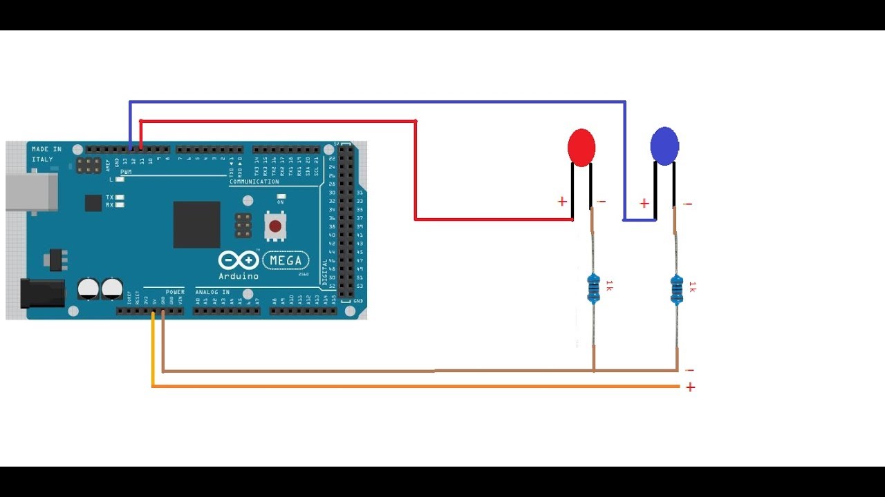 Arduino Police Led Light Basic Tutorial For Beginners Youtube