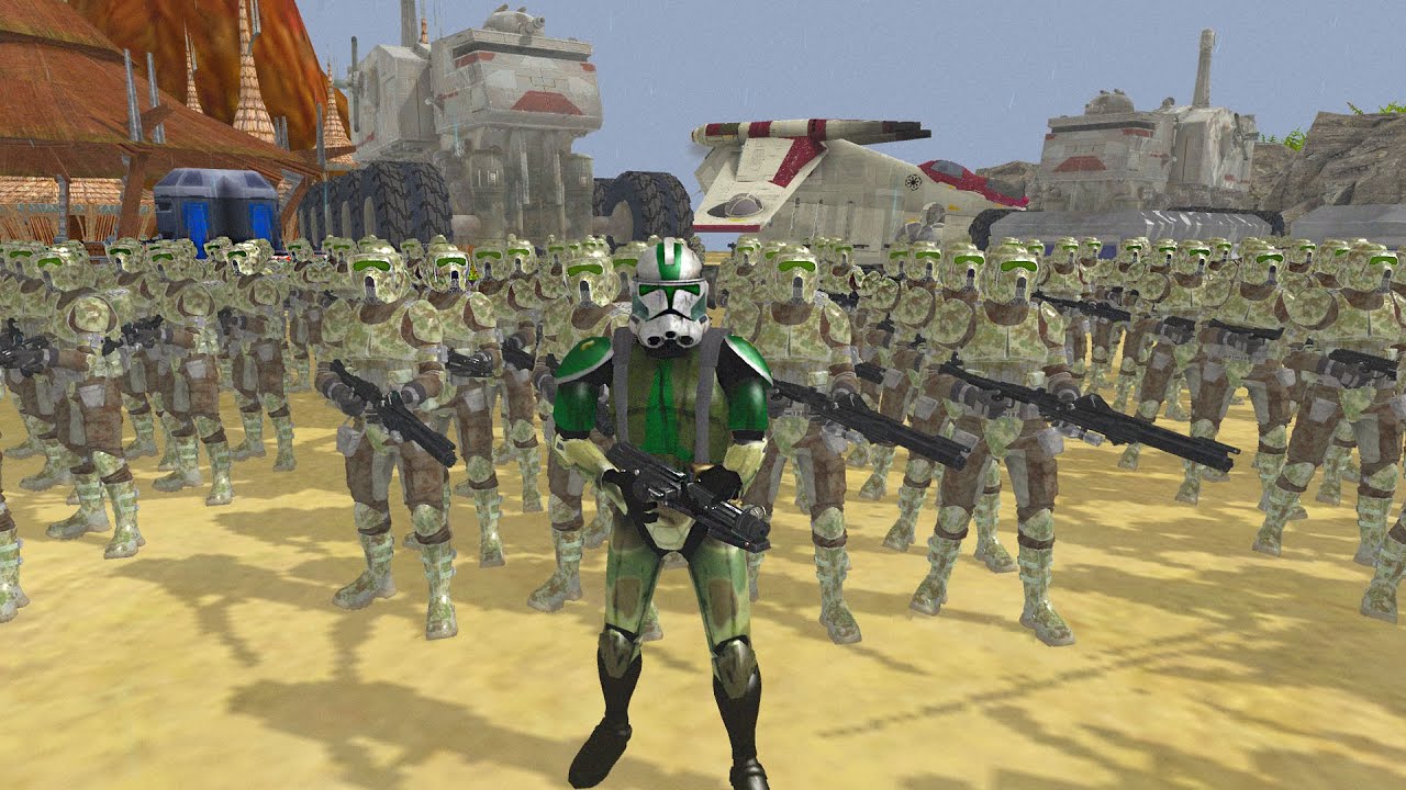 Commander Gree Deploys Clone Kashyyyk Garrison! - Men of War: Star Wars ...