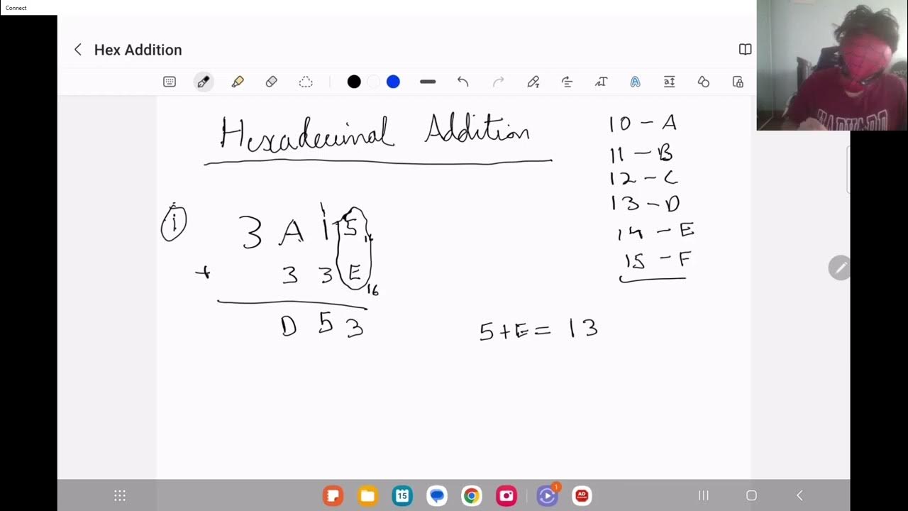 Introduction to hexadecimal addition - YouTube
