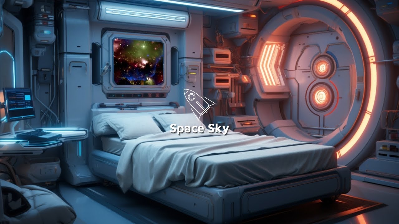 10 Hours | Dark Calm Space: Exodus | Dark Screen Ambience Series with Soothing Space Sleep ...