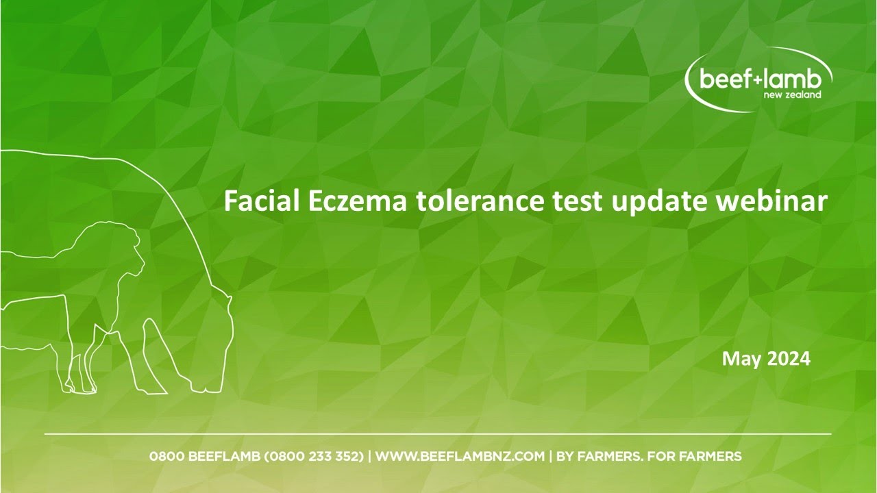 Facial Eczema tolerance test update - YouTube