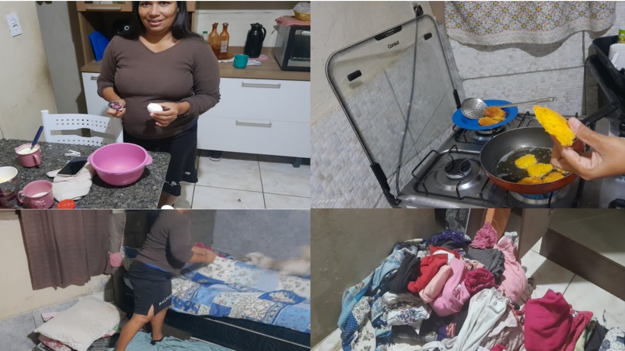 dia de fachina o quarto e o gradaroupa fiz bolos de fubra e bolinho de ...