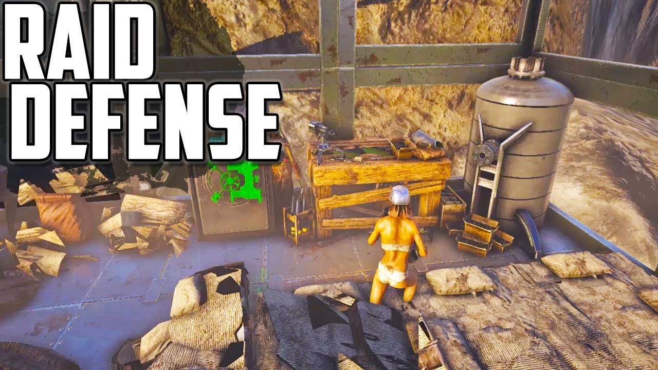 ARK RAID DEFENSE | DEFENDING AGAINST TWO TRIBES | ARK PVP - YouTube