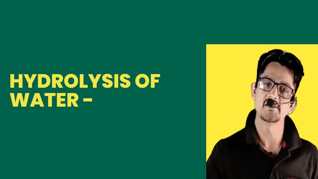 class 10 NCERT chemistry Hydrolysis of water , Photolytic decomposition ...