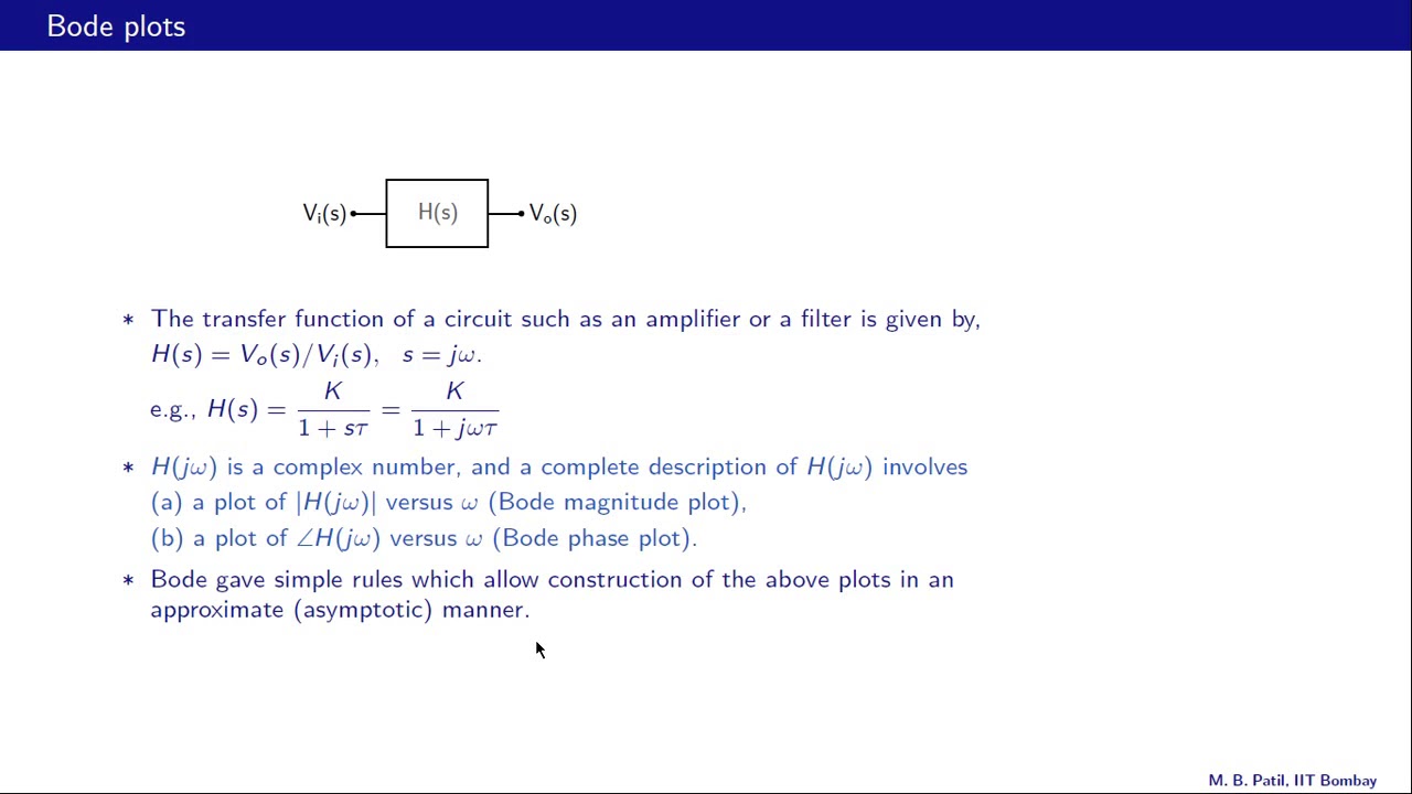 Lecture 41 Introduction to Bode plots 1 - YouTube