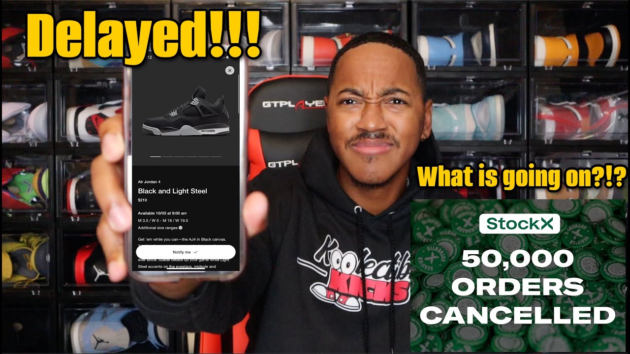 DELAYED AIR JORDAN 4 BLACK CANVAS...WHEN WILL THEY DROP AGAIN ...