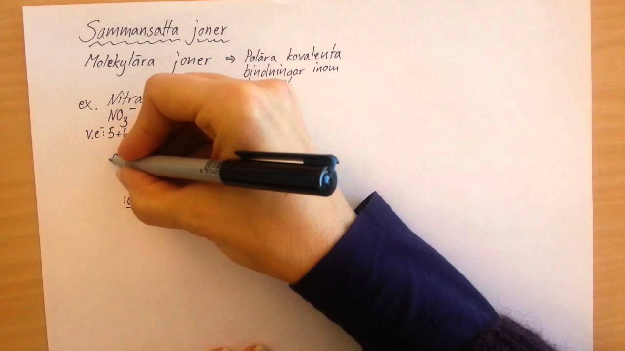 Kemi 1 - Sammansatta joner - YouTube