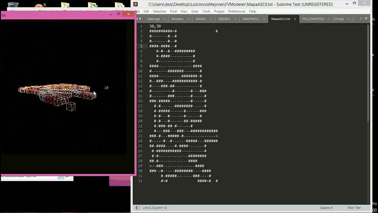 Graficos - GUB | Mapa 3D ascii - YouTube