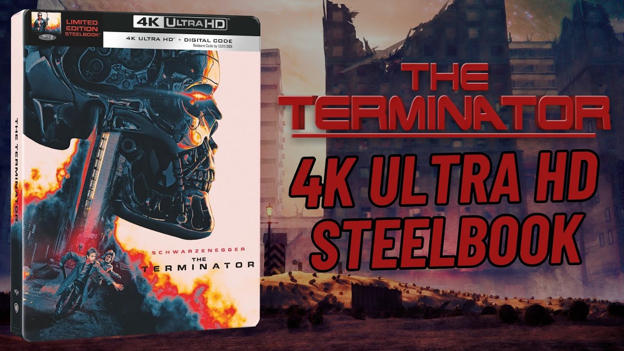 The Terminator 40th Anniversary Limited Edition 4K Ultra HD Steelbook ...