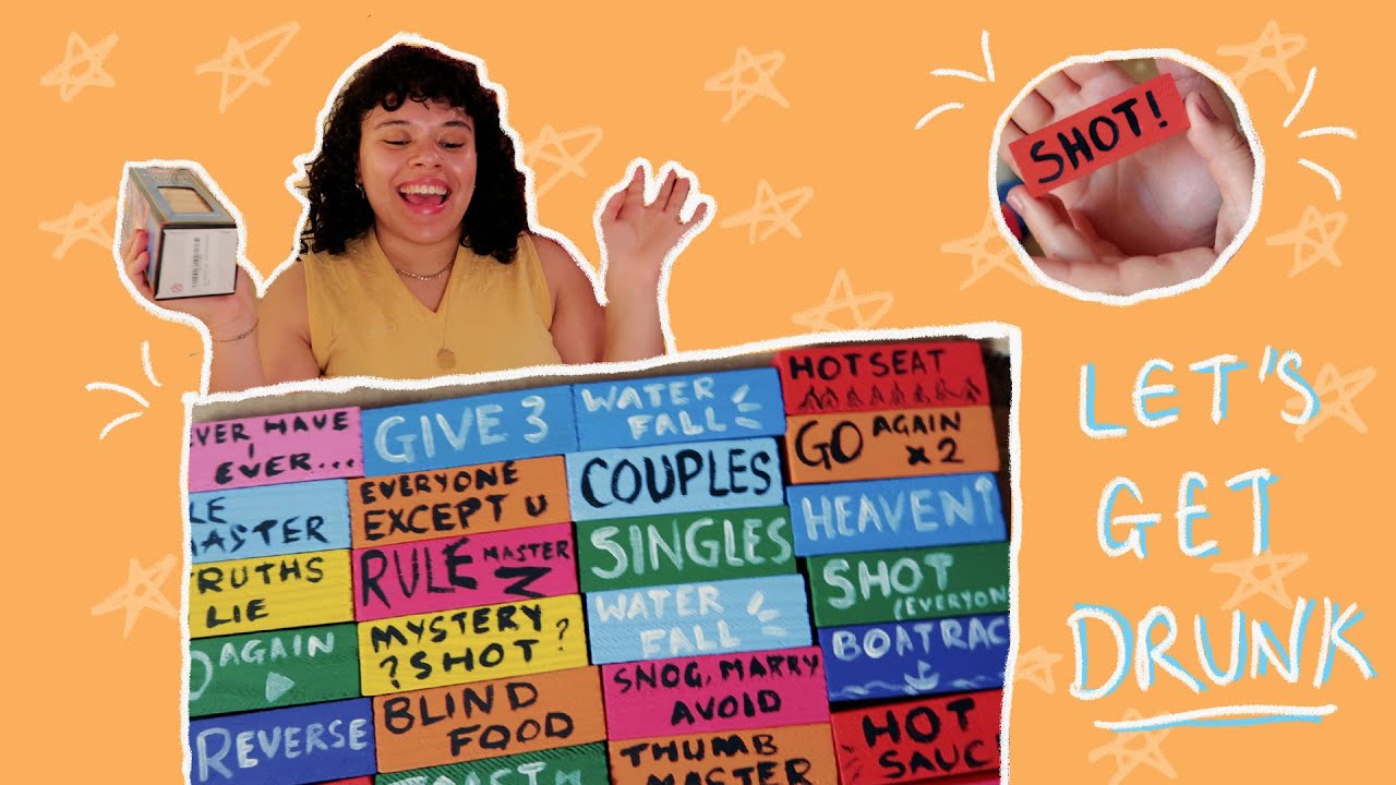 making a drinking jenga game - YouTube