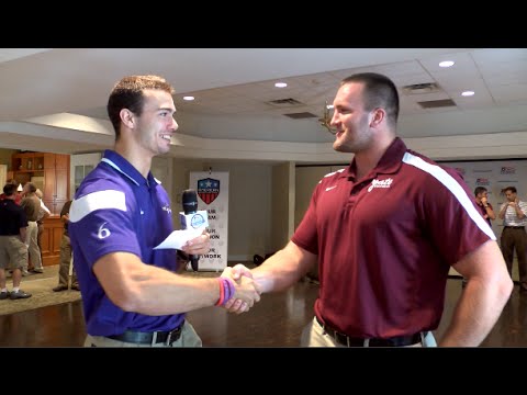 Holy Cross QB Peter Pujals takes over at Media Day - YouTube